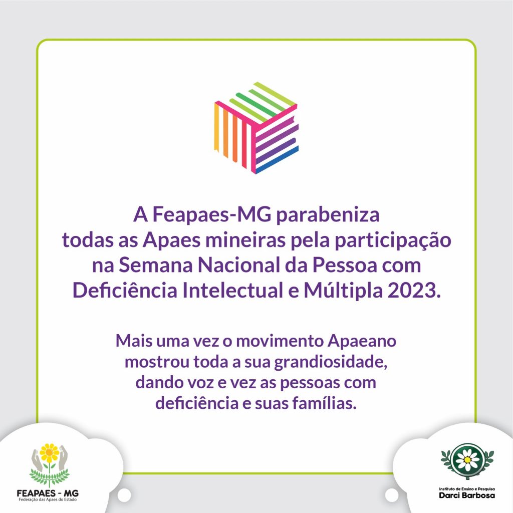 Semana Nacional da Pessoa com Deficiência 2023 - UNIAPAE